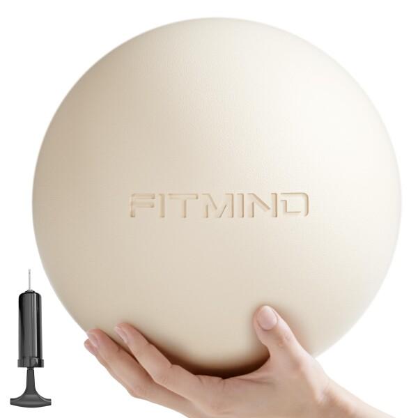 FITMIND ステキティスボール ピラティスボール 20cm ぎむにく エクササイズボール 玉 ヨガボール 小さい ストレッチ リハビリ ギムニック (砂色)商品コード：66080560162サイズ：20cmカラー：ベージュ・グレー【高級...
