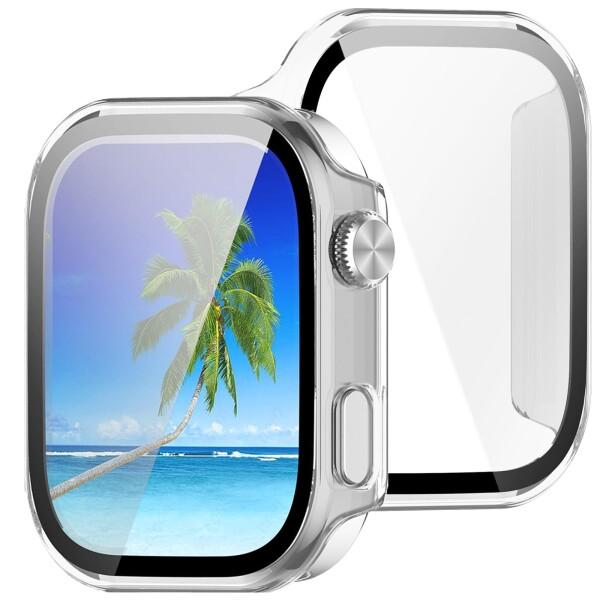 BUITFOU For シャオミ Redmi Watch 6 カバー Redmi Watch 6 ケース 超薄型 PC+ガラス素材 一体型 全面保護 超薄型 装着簡単 耐衝撃 高透過率 指紋防止 傷防止（クリア）商品コード：66080572...