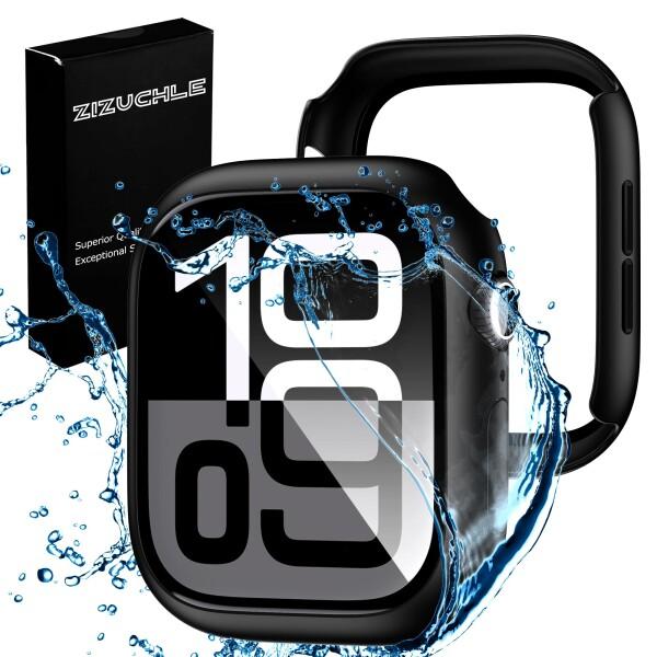 ZIZUCHLE for Apple Watch 10/11防水ケース 42mmアップルウォッチ 10防水カバー 液晶フィルム 一体型 Apple Watch Series 10/11対応 PC素材 耐衝撃 全面保護 超薄型 装着簡単 高透...