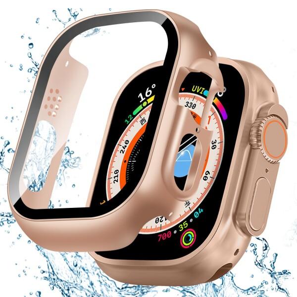 TEMEDO 対応 Apple Watch ケース 49mm Series 11/10/9/8/7/SE3/SE2/SE/6/5/4 Ultra 3/2/1 アップルウォッチ カバー PC素材 防水 3D直角エッジデザ Apple Watc...