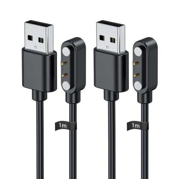 For aeac ?ID208Plus 1.8インチ スマートウォッチ 充電ケーブル USB 磁気充電器汎用マグネットコード 磁気吸着 高耐久 軽量 小さい 持ち運び便利 旅行用（2本セット）商品コード：66080573716型番：288A...