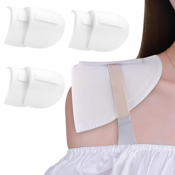 ポクミル 肩パッド 3ペア (6個) 1.5cm厚 通気性に優れる 安定した固定性 装着と取り外しが簡単 ズレ落ち防止 肩パット 男装 コスプレ 男女兼用 なで肩 狭い肩 太い肩商品コード：66080577732カラー：3組ホワイト【縫わな...