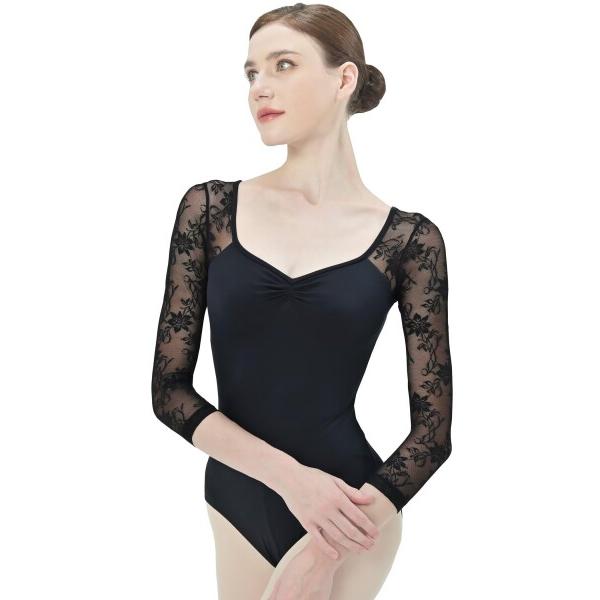 (s.lemon) バレエ レース レオタード バレエ レオタード 長袖 レース大人 D004 黒175商品コード：66080582768サイズ：XL(170cm-175cm)カラー：ブラックソフトで着心地が良く、通気性に優れたストレッチ素...