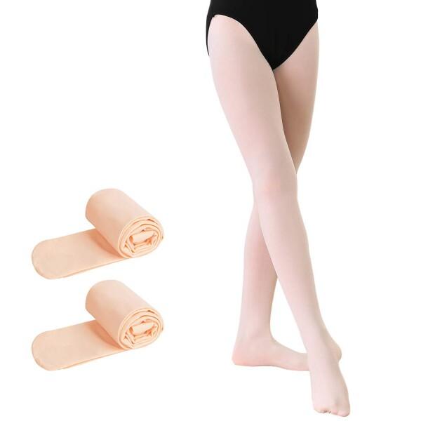 (Soudittur) バレエタイツ 2枚 セット 弾力性 伸縮性 90D バレエ 用品 子供〜大人用 発表会 入園式 入学式 結婚式 ヨーロピアンピンク, S商品コード：66080582803サイズ：FITカラー：ヨーロピアンピンク
