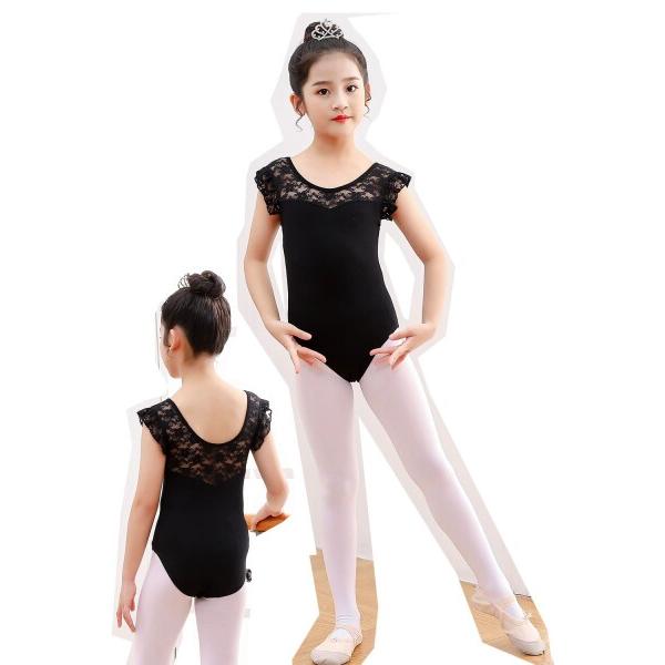 バレエ レオタード 子供 新体操 発表会 練習着 ダンス衣装 バレエドレス (全3色 130〜160サイズ） (150, ブラック)商品コード：66080582839サイズ：150カラー：ブラック【カラー】黒　パープル　ピンク【サイズ】13...