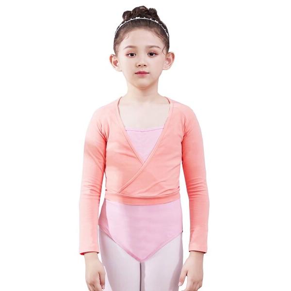 (s.lemon) バレエ カシュクール キッズ，子供 コットン 被りタイプ 新体操 バレエ カーディガン 9147 橙140商品コード：66080582923サイズ：XL Regularカラー：ピンク柔らかな薄手通気性のある生地の可愛バレ...