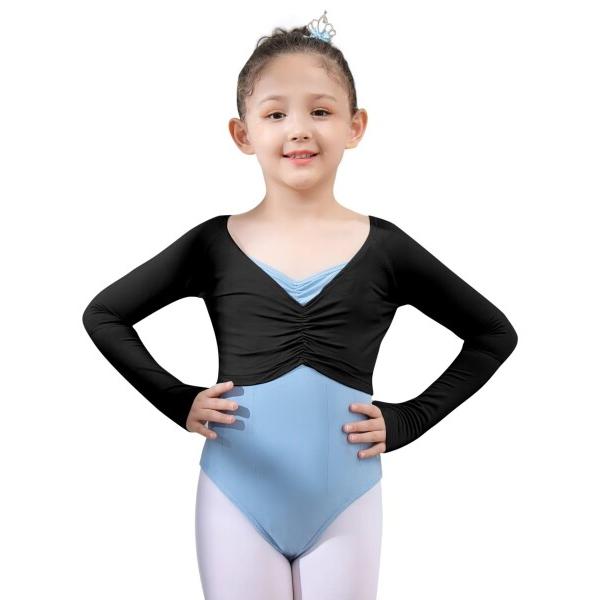 (flexdans) 子供用ダンスショール バレエセーター 夏薄手のコート小さなショール 綿 肌に優しい ダンス用品 バレエ練習 身長90-160cm 9103 BLACK 150商品コード：66080582929サイズ：150カラー：ブラ...