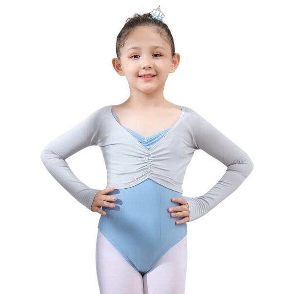 (flexdans) 子供用ダンスショール バレエセーター 夏薄手のコート小さなショール 綿 肌に優しい ダンス用品 バレエ練習 身長90-160cm 9103 GREY 110商品コード：66080582930サイズ：110カラー：グレー...