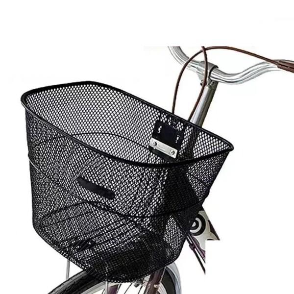 自転車 かご 着脱式 買い物カゴ自転車の前かご メッシュバスケット (30*24*22cm)商品コード：66080587438型番：1330yuan-lanziサイズ：30*24*22cmカラー：ブラック特徴:丈夫な耐荷重の中で強い大容量の...
