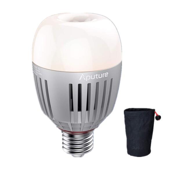 Aputure Accent B7C 撮影電球 LED撮影ライト 7W RGBWW LEDバルブ TLCI 96+ CRI 95+ 2000K-10000K色温度 無段階調光 9つ照明効果 アプリ制御可能 LEDビデオライト YouTube...