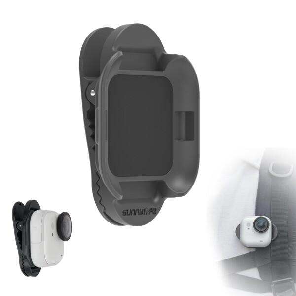 TOMGDRACO Insta360 GO Ultra用 バックパッククリップ 360度回転 シャークの歯 横置き 縦置き バックパックのストラップ、帽子側、服の上に対応 取り付け簡単 Insta360 GO Ultra クセサリー (タイ...