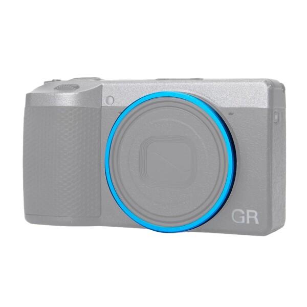 Ricoh GRIV専用金属レンズリング 保護リング カラー装飾リング リコーRicoh GN-3を交換用 装飾用カメラアクセサリー (青)商品コード：66080847034型番：108-JTHカラー：ブルー対応機種:Ricoh GRIVに...