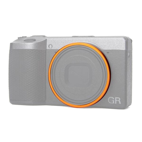 Ricoh GRIV専用金属レンズリング 保護リング カラー装飾リング リコーRicoh GN-3を交換用 装飾用カメラアクセサリー (オレンジ色)商品コード：66080847041型番：108-JTHカラー：オレンジ対応機種:Ricoh ...