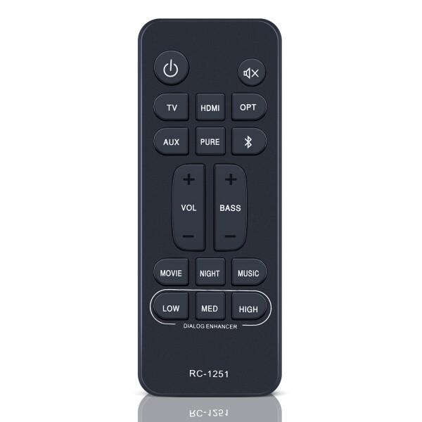 サウンドバーリモコン RC-1251 for Denon サウンドバー DHT-S217K DHT-S218K DHT-C210K対応商品コード：66080877908型番：HHJP-YW387カラー：ブラック元のリモコンの紛失・反応しない...