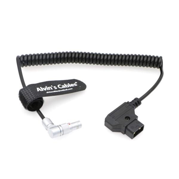 Alvin's Cables VAXIS 1000S transmitter 用の 回転可能 直角 2 pin to D tap コイル状 電源 ケーブル 9時方向商品コード：66080878691型番：LRW02DTHVAXIS 1000...