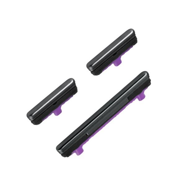 JOYSOG S10 Power Volume Button for Galaxy S10/S10+ サイドパワーオンオフボリュームアップダウンボタンキー交換修理部品(ブラック)商品コード：66080884305型番：for-S10/S10...