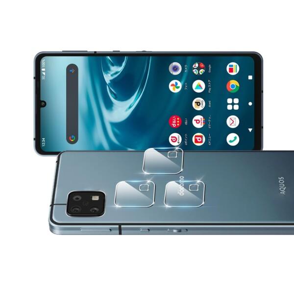 cronincards 対応 AQUOS Sense6 カメラフィルム レンズ保護フィルム（3枚入） 対応 AQUOS Sense6 レンズフィルム 対応 アクオスセンス6 カメラ保護フィルムCRONINP-JSen6商品コード：66080...