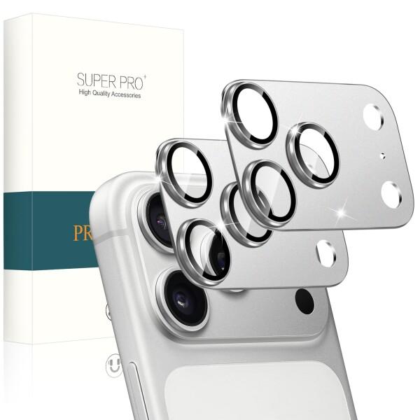 PRODELI For iPhone 17 Pro 専用 カメラフィルム アルミ合金製＋AR高透過率 一体型 耐衝撃 硬度9H キズ防止 高透過率 強化ガラス 防爆裂 気泡ゼロ 露出オーバー防止 アイフォン 17 プロ 用 レンズ 保護フィ...