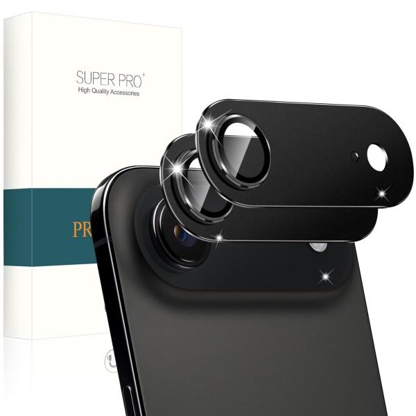 PRODELI For iPhone Air (2025) 専用 カメラフィルム アルミ合金製＋AR高透過率 一体型 耐衝撃 硬度9H キズ防止 高透過率 強化ガラス 防爆裂 気泡ゼロ 露出オーバー防止 アイフォン 17 air 用 レンズ...