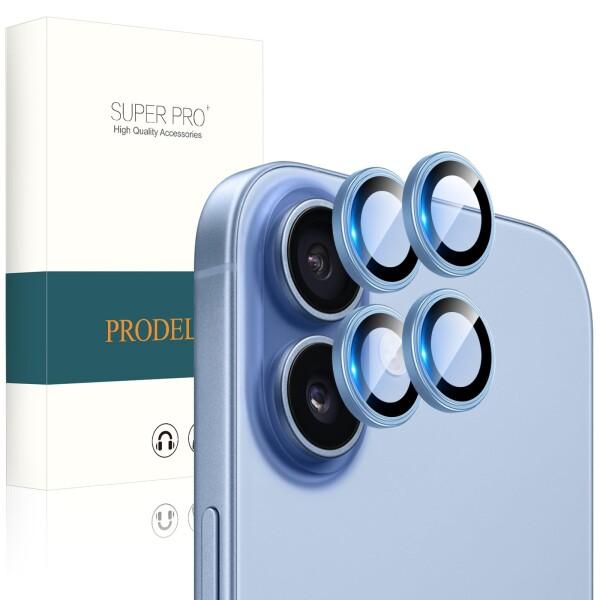 PRODELI For iPhone 17 専用 カメラフィルム 2セット 硬度9H キズ防止 アルミ合金製＋AR高透過率 耐衝撃 強化ガラス 防爆裂 気泡ゼロ 高透過率 露出オーバー防止 ケースに干?なし アイフォン 17 用 レンズ 保...