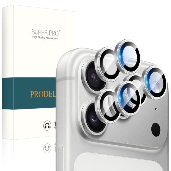 PRODELI For iPhone 17 Pro/Pro Max 専用 カメラフィルム 2セット 対応 iPhone 16 Pro/Pro Max/15 Pro/Pro Max/14 Pro/Pro Max キズ防止 高透過率 アルミ合金...