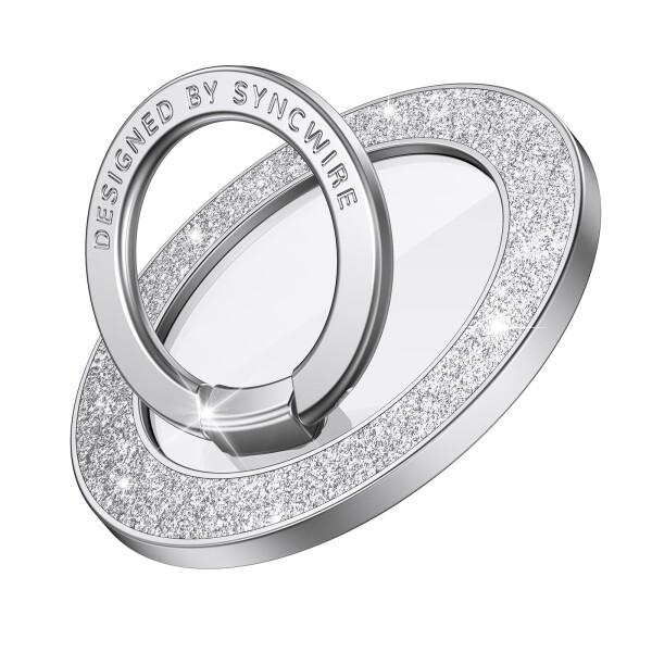 Syncwire リング シリーズ スタンド シングル グリッター リング ホルダー - シルバー グリッター商品コード：66080886311型番：SW1061カラー：シルバー[ブリングマグネット式スマートフォングリップ] Syncwir...