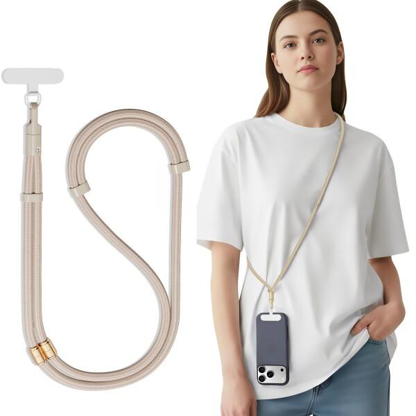 (SURDOCA) 3-in-1スマホストラップ T型固定パッチ＆ループ付き 調整可能なクロスボディ・首掛け・手首用 盗難防止 携帯電話 カメラ イヤホン USBメモリ IDカード対応商品コード：66080888535型番：SUR1-Cro...