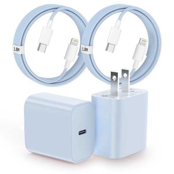 For iPhone14-充電器-アイフォン充電器-20W-PD急速充電GEMSONG MFi認定済み USB-C to ライトニグケーブル 充電器 高耐久 軽量 高速データ同期 アイホン充電 for iphone14/13/12/pro/...