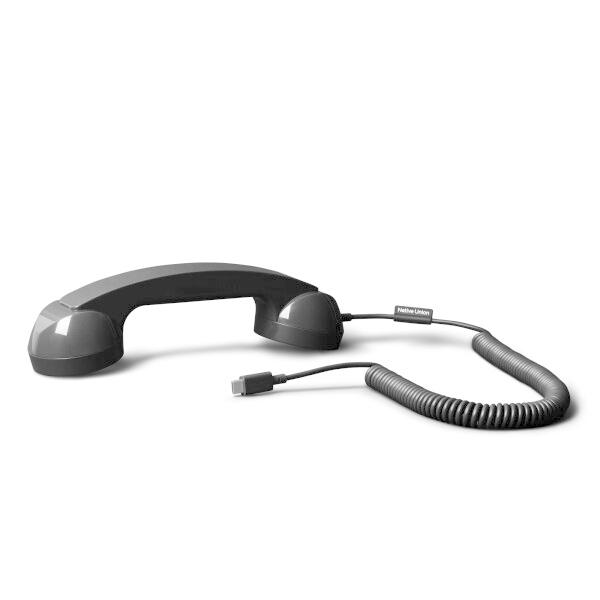 Native Union Pop Phone ? ネイティブユニオンマイク＆スピーカー付きレトロ電話受話器、USB-C対応（iPhone/iPad/ノートPC/タブレット/Samsung S25/Flip 7/Fold 7）? ハイブリッド...