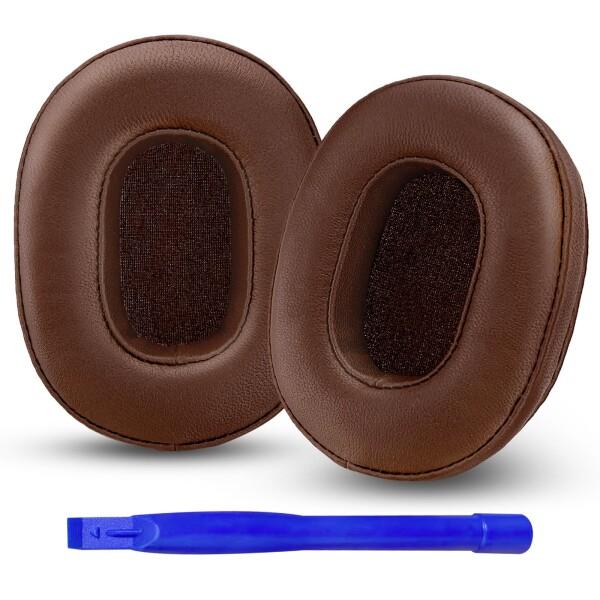 Aurivor交換用本革ラムスキンイヤーパッドイヤークッション耳当て - オーディオテクニカ(Audio-Technica) ATH-MSR7ヘッドホン、M50X M40X M30X M20X、ハイパーエックスHyperX Cloud、St...