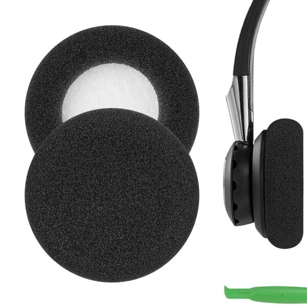 Geekria イヤーパッド Comfort 互換性 パッドジャブラ Jabra Biz 620/ 1100/ 1500/ 1900/ 2400/ 2400II/ GN2000/ UC, Voice 550/ 750ヘッドホンに対応 パッド...