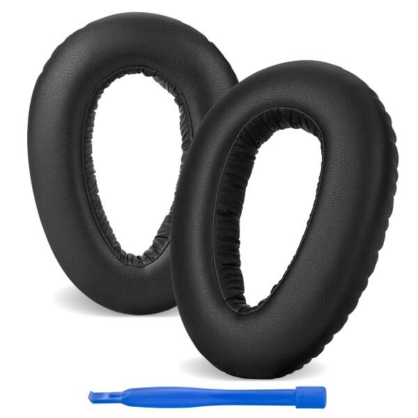 Linkidea イヤーパッド 互換性 パッド Sennheiser PXC 550/ PXC 550-II Wireless, MB660UC/ MB660MC ヘッドホンに対応 パッド イヤークッション/イヤーカップ プロテインレザー ...