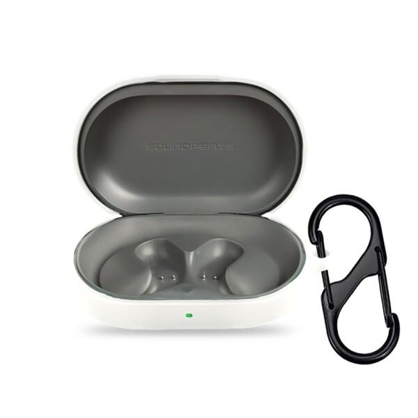 For SOUNDPEATS Chasers ケース カバー Mosasa シリコン 保護ケース 充電便利 全面保護 紛失防止 滑り止め 軽量 キズ防止 スリム 薄型 旅行 耐衝撃 防塵-ホワイト商品コード：66080893087型番：C7...