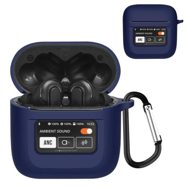 TOORQR For JBL TOUR PRO 2 ケース カバー TOUR PRO 2シリコン素材 ケース 保護カバー 防水 防塵 落下防止 キズ防止 全面保護 軽量 カラビナ付き(ブルー)商品コード：66080893101型番：JBL-...