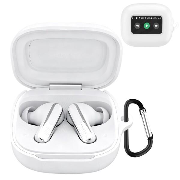TOORQR For JBL LIVE BEAM3 ケース カバー JBL LIVE BUDS 3 シリコン素材 ケース JBL LIVE BEAM3 保護カバー 防水 防塵 落下防止 キズ防止 全面保護 軽量 カラビナ付き(ホワイト)商品...