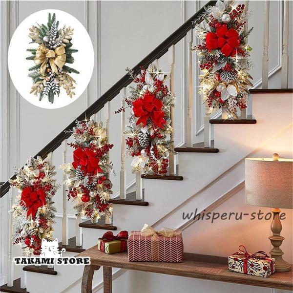 爆買 商品説明 華やかなリースは眺めるだけでクリスマス気分を演出してくれます。クリスマスリースには、魔よけと、豊作をお願うという意味があると言われています。ご自宅の玄関用、ドア、窓リースに、季節のデコレーションに、パーティの飾りに、素敵な屋...