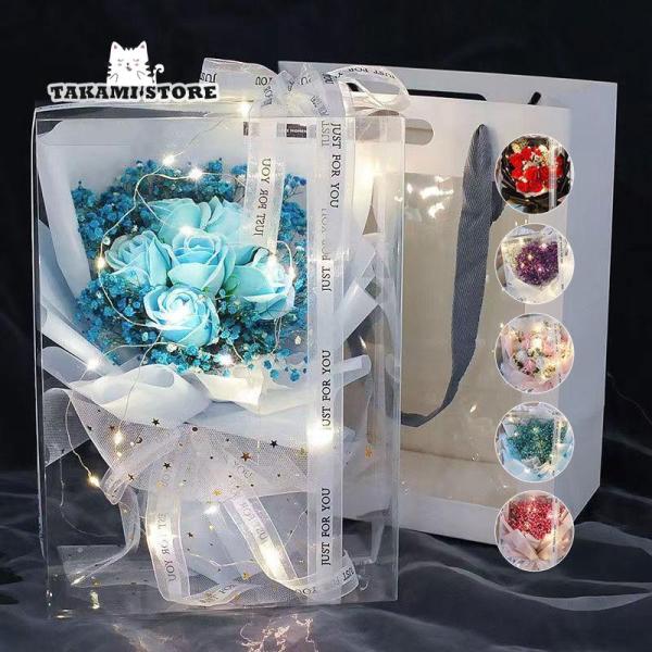 爆買 商品詳細カラー:/A01/A02/A03/A04/A05/A06サイズ:/フリーサイズ【商品説明】ソープフラワー 香りの花束 光るギフト今話題のソープフラワーをライトアップ！ナイトパーティ等のイベントにもピッタリ！パステルカラーの夢か...