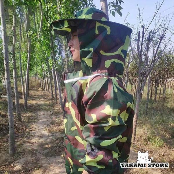 爆買 ■品名:蜂防護服(2点セット)■素材:ポリエステル ■カラー：全4色■サイズ：FREE■内容物:2点セット(上着+帽子)takamiの検索ワード：養蜂 防護服 作業服 作業着 上下 防護服 作業服 養蜂 虫よけ 防虫　鉄壁ガード 害虫...