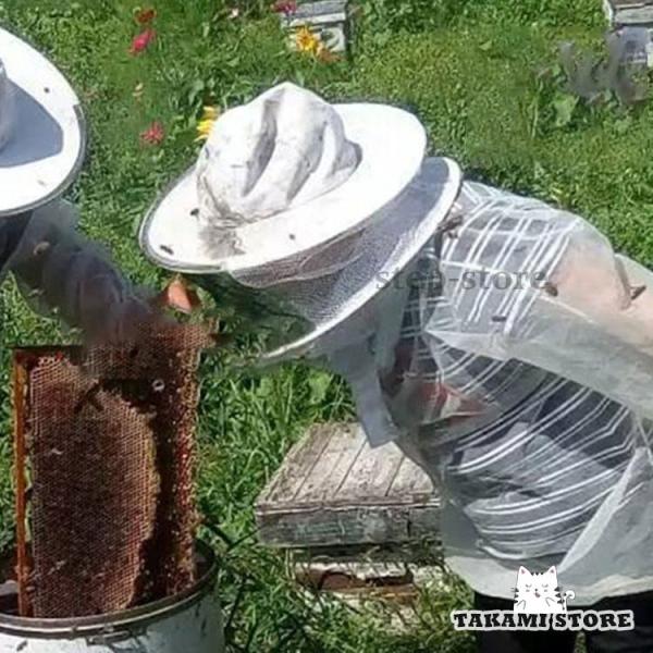 爆買 ■品名:蜂防護服(2点セット)■素材:チュール ■カラー：全1色■サイズ：FREE■内容物:2点セット(上着+帽子)takamiの検索ワード：養蜂 防護服 作業服 作業着 上下 防護服 作業服 養蜂 虫よけ 防虫　鉄壁ガード 害虫駆除...