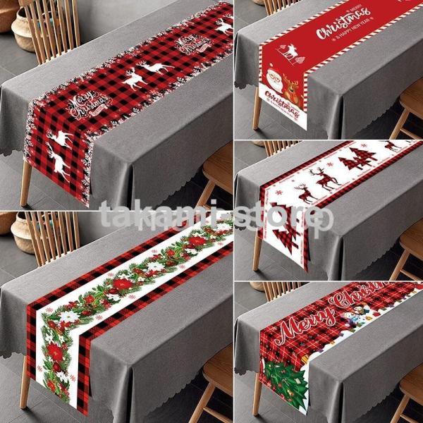 爆買 ~素材：ポリエステルサイズ：180x35cmパッケージ：1個特徴：テーブルクロス クリスマス テーブル クロス ランナー 食卓 オシャレ 雪だるま サンタ トナカイ デコレーション パーティーグッズ 装飾 クリスマス衣装 インテリア