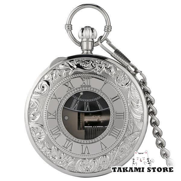 爆買 説明ミュージカル懐中時計:クラシックでユニークなデザイン.懐中時計であるだけでなく.オルゴールでもあります.音楽は「白鳥の湖」のメロディーです.洗練された懐中時計.絶妙なパターンで前面と背面に刻印された.ヴィンテージの外観デザイン.フ...