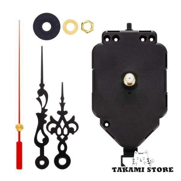 爆買 DIY時計の供給/付属品:時計の修理.壊れた部品の交換.または自分で時計を作るための良い手仕事の材料として役立ちます.モデル:1688-20ブラックスイングウォールクロックムーブメント.9301-1 + 903ポインター.一致する電力...