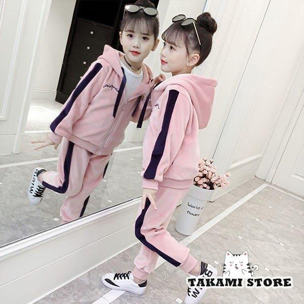 爆買 04448子供ジャージ キッズ 女子 上下 韓国子供服 セットアップ 春秋 秋冬 秋着 秋物 秋服 カジュアル ゆったり 安い トレーナー スウエット 切替 トレーニング ダンス衣装 ルームウェア 部屋着 トップス ボトムス ガールズ...