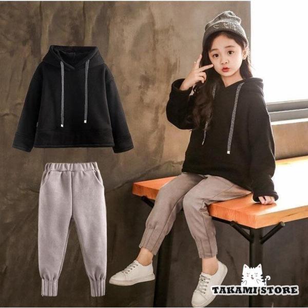 爆買 04892子供ジャージ キッズ 女子 上下 韓国子供服 セットアップ 春秋 秋冬 秋着 秋物 秋服 上下セット カジュアル ゆったり 安い トレーナー スウエット 切替 トレーニング ダンス衣装 ルームウェア 部屋着 トップス ボトム...