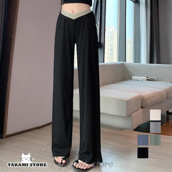 爆買 素材：ポリエステル85%+ポリウレタン15%カラー：ブラック/アイボリー/くすみブルー/グレー/くすみグリーンサイズ：L/XLくすみブルー[L]着丈:約96cm 股下:約70cm ウエスト(ゴム仕様):約64-110cm ヒップ:約1...