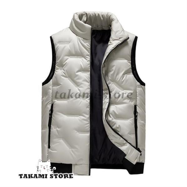 爆買 ベスト 中綿ベスト メンズ フェイクダウン ショート丈 アウター ジャケット 上着 羽織り トップス 無地 おしゃれ 【品　番】yiyang02【カラー】カーキ、グレー、ブラック【サイズ】XL(日本サイズM相当)、2XL(日本サイズL...
