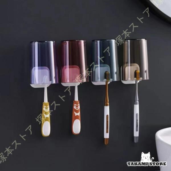 爆買 商品の説明◆材質：PP素材◆カラー：写真通り◆サイズ：歯ブラシホルダー=5*5*3.6cm（カップなし）。A=1個入り、B=2個入り、C=4個入り。製品図を見てください！收納便利：ホルダーは、すべての歯ブラシの99.99%に適合します...