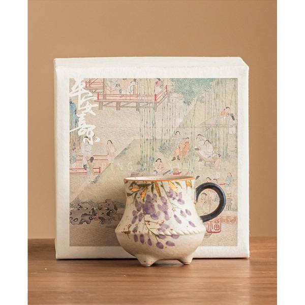 素材：セラミックサイズ：口径約3.9cm   高さ約5cm 容量約40ml・出来る限り実物に近いお色で画像を掲載しておりますが、ＰＣモニターなどの環境等により、若干異なる場合がございます。予めご了承ください。・実際の製品は、天候による環境変...