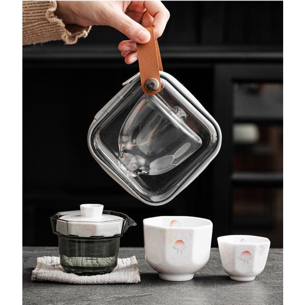 【商品内容】急須ｘ１　湯呑みｘ2【素材】セラミック【サイズ】急須ｘ1：  長さ（一番長い部分）約9.5cm   高さ約7.5cm  容量約120ml湯呑みｘ1：長さ約7.4cm  高さ約6cm ?   容量約130ml湯呑みｘ1：長さ約5....