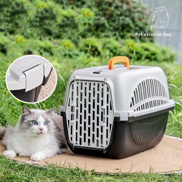 素材：プラスチック製品サイズ：48＊32＊32ｃｍカラー：グレー　ブラック商品説明：お外でキャリー、お家でハウス、たたんでぺったんこ！ペットを守る丈夫なハードタイプ優しいナチュラルカラーで新登場。使わないときは、スリムに収納できます。シート...